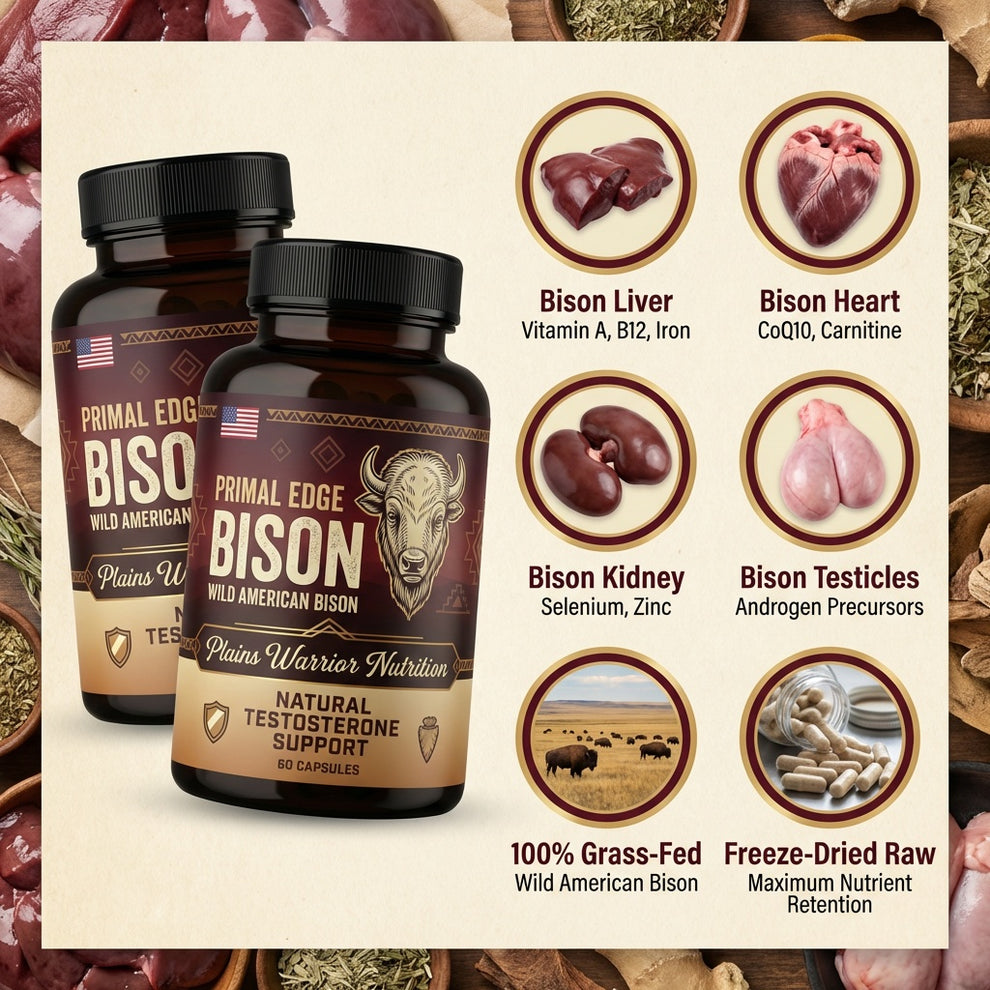 Primal American Bison Testosterone Booster – Primal Edge